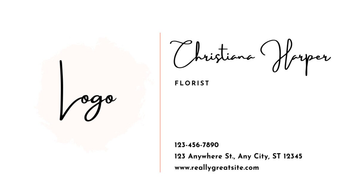 Printable Business Card | Modern Calling Card | Business Branding Card ...