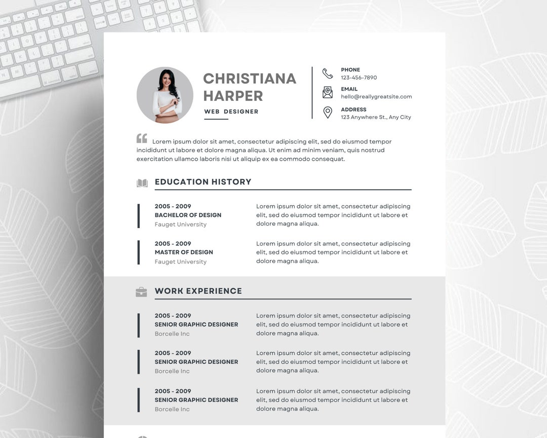 Web Designer CV Resume | CV Resume Template | Modern Resume Template ...