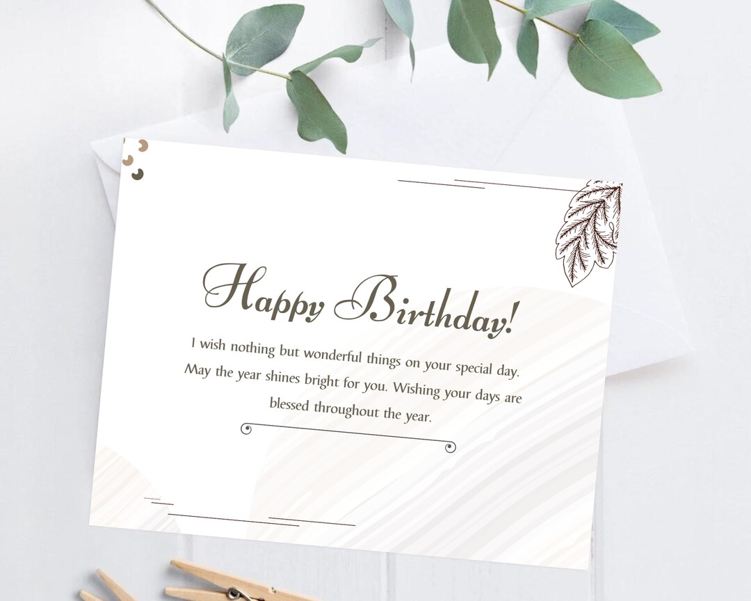 Digital Birthday Card | Happy Birthday | Greeting Card | Instant ...