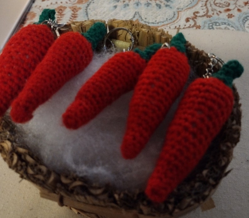 Chili Pepper Crochet Keychain - Etsy