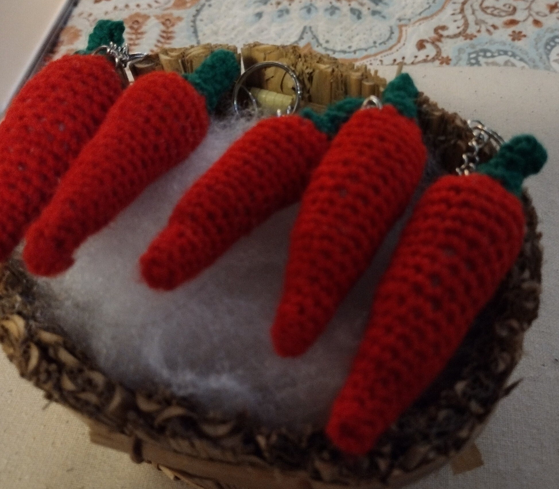 Chili Pepper Crochet Keychain - Etsy