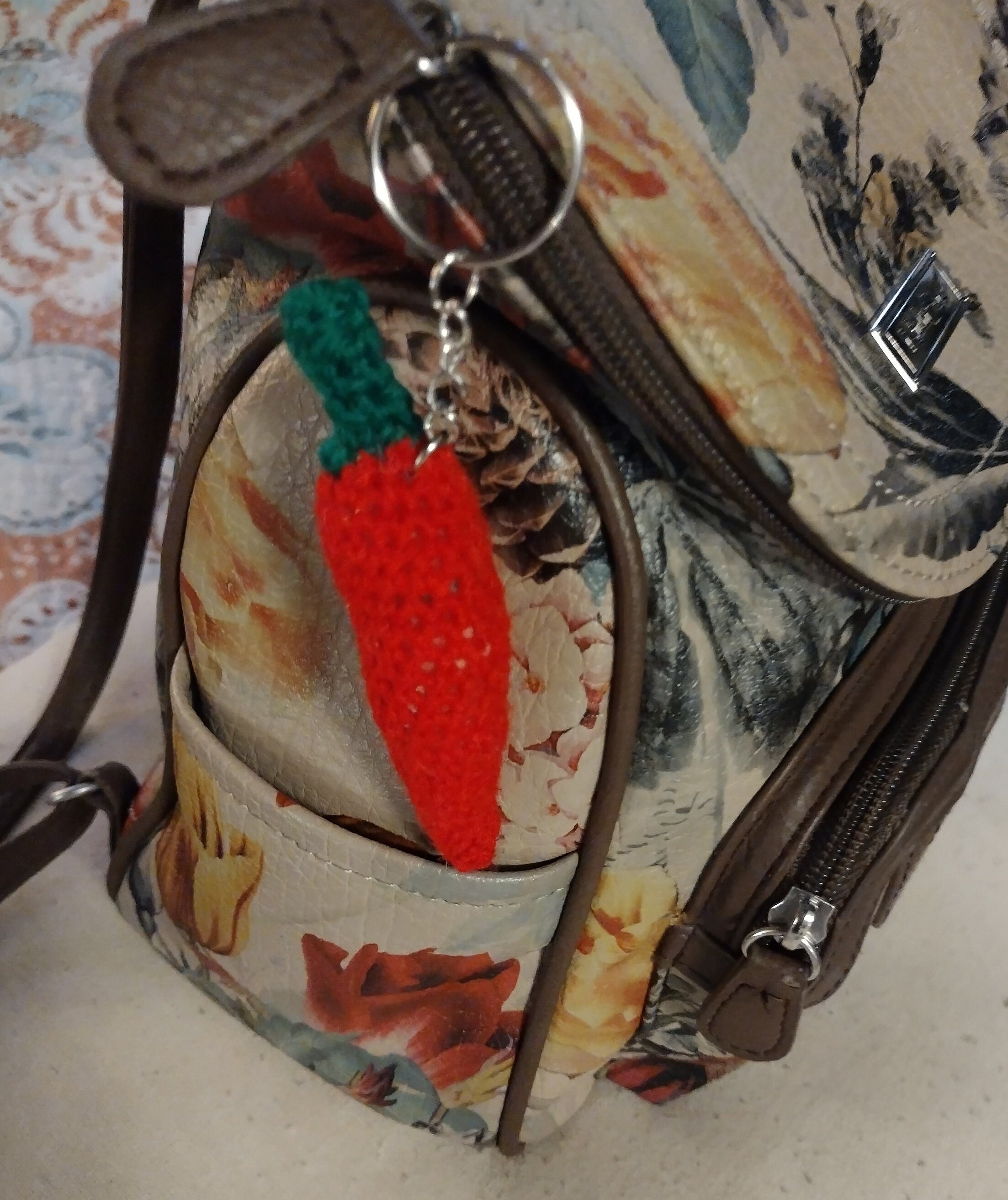 Chili Pepper Crochet Keychain - Etsy