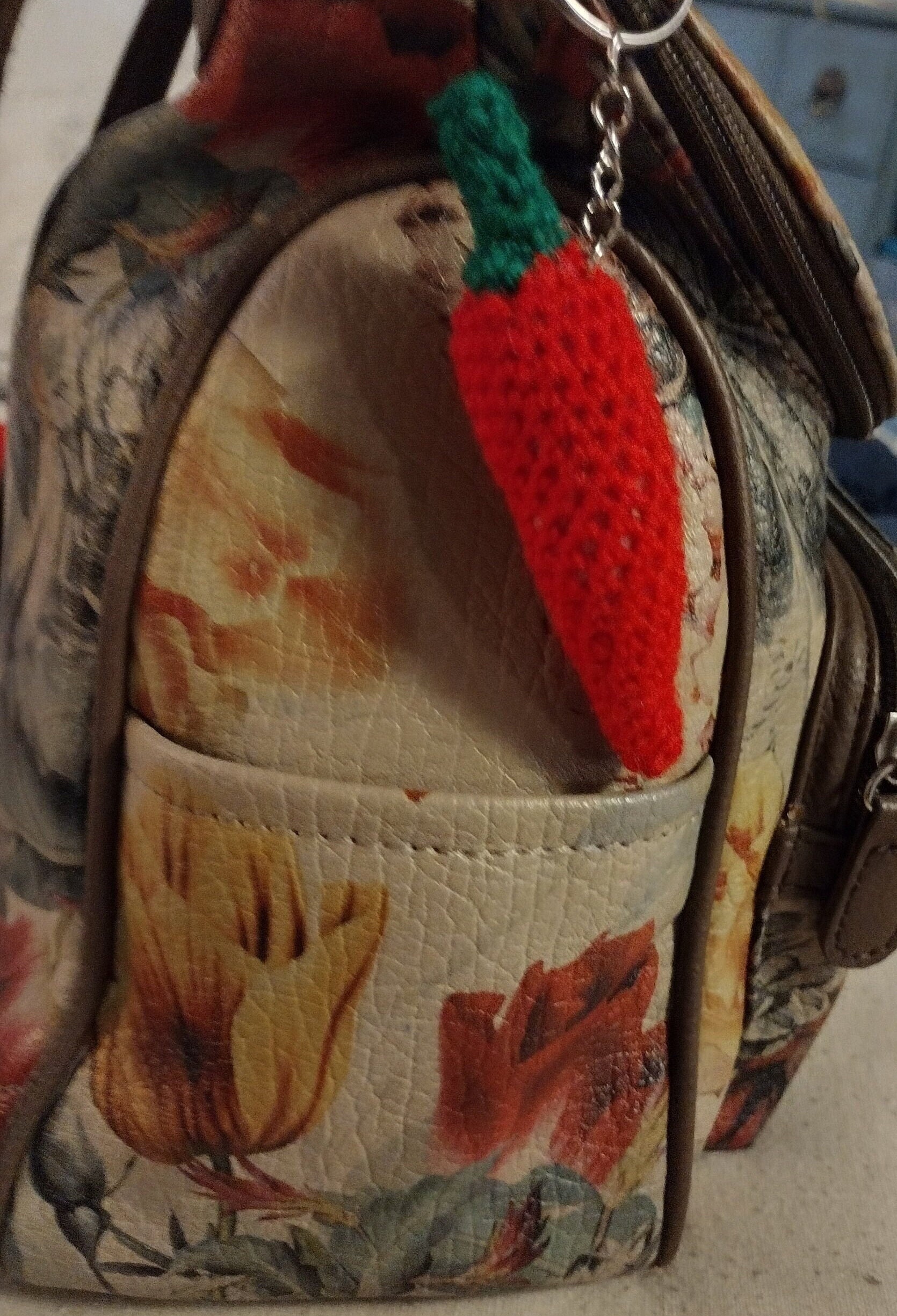Chili Pepper Crochet Keychain - Etsy