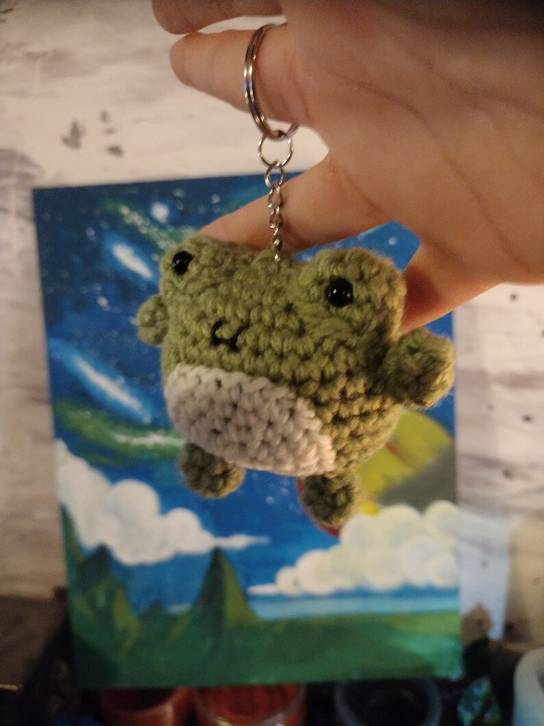 Crochet Booty Frog Keychain - Etsy
