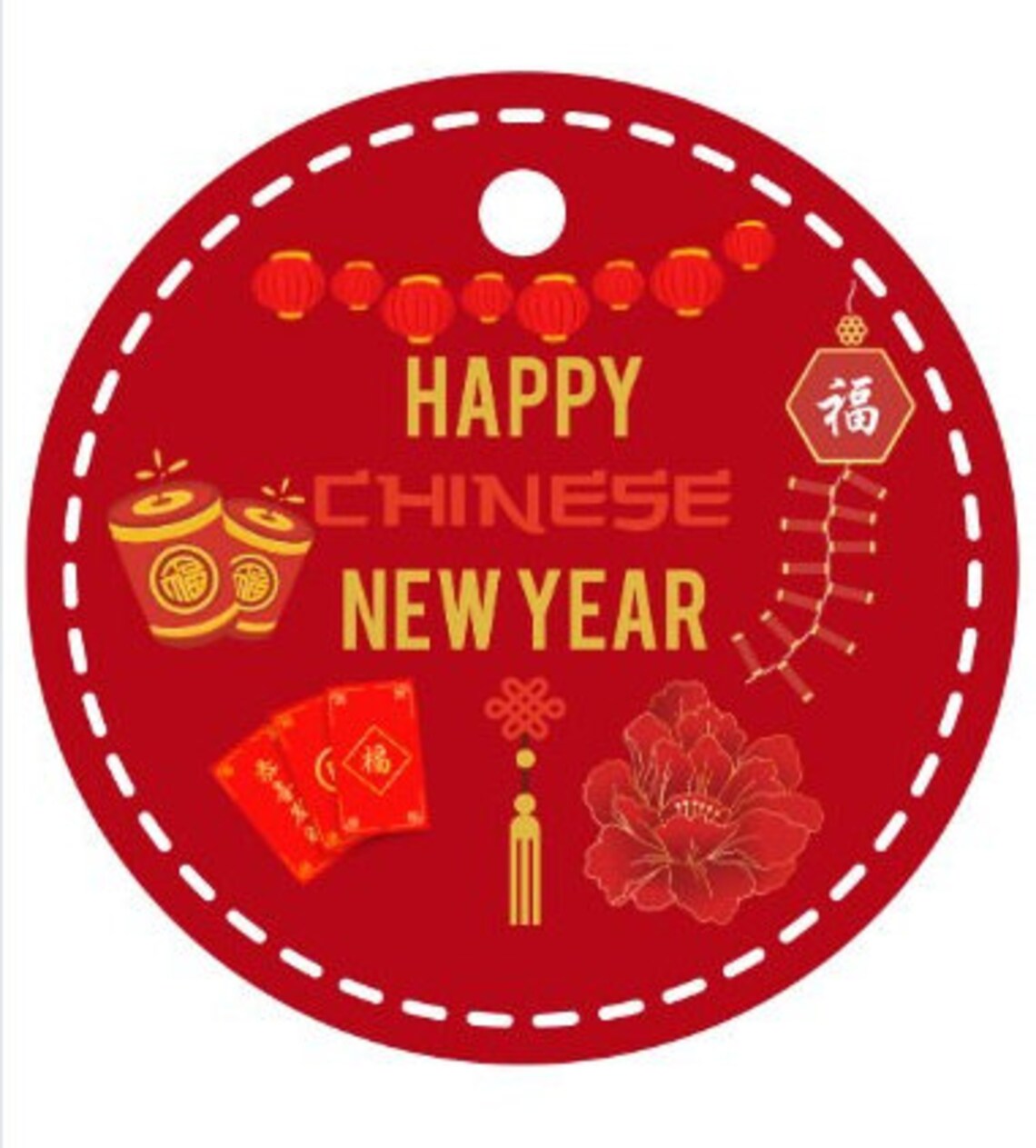 Digital Gift Tags Happy Chinese New Year!! - Etsy