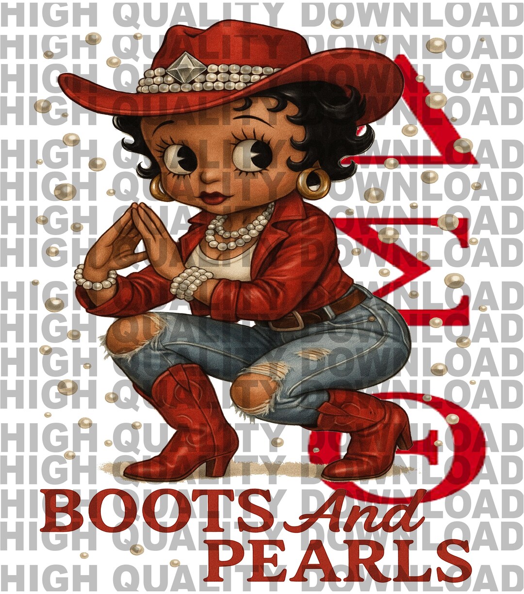 Delta Sigma Theta Fan Art | Inspired Cowgirl Clipart | Black Betty Boop ...