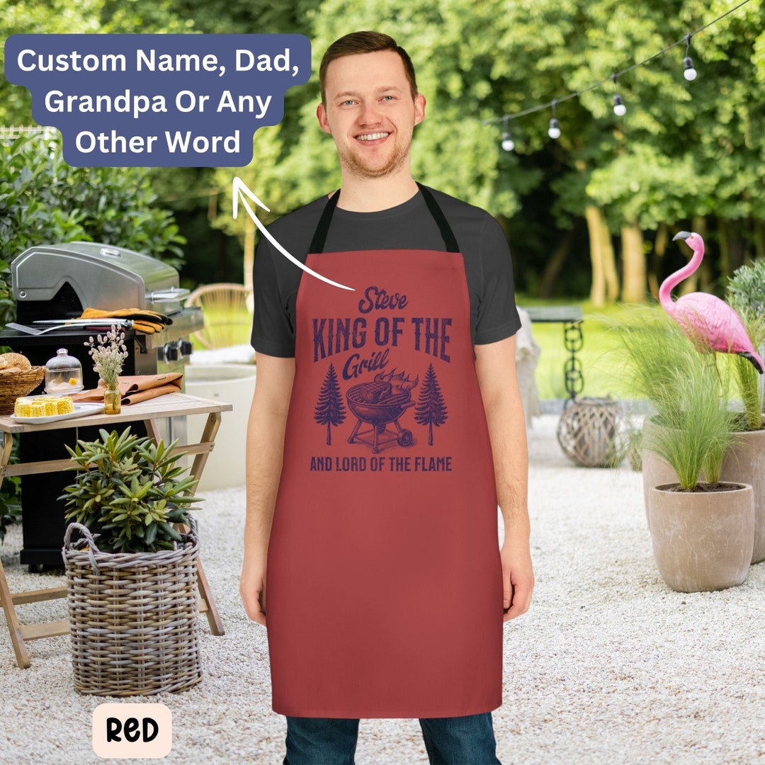 Personalized Grill Dad Apron Father's Day Gift, Custom Funny Dad Apron ...