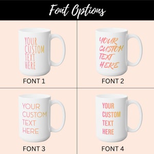 Personalized Photo Mug With Text, Custom Coffee Mug Gift for Mom ...