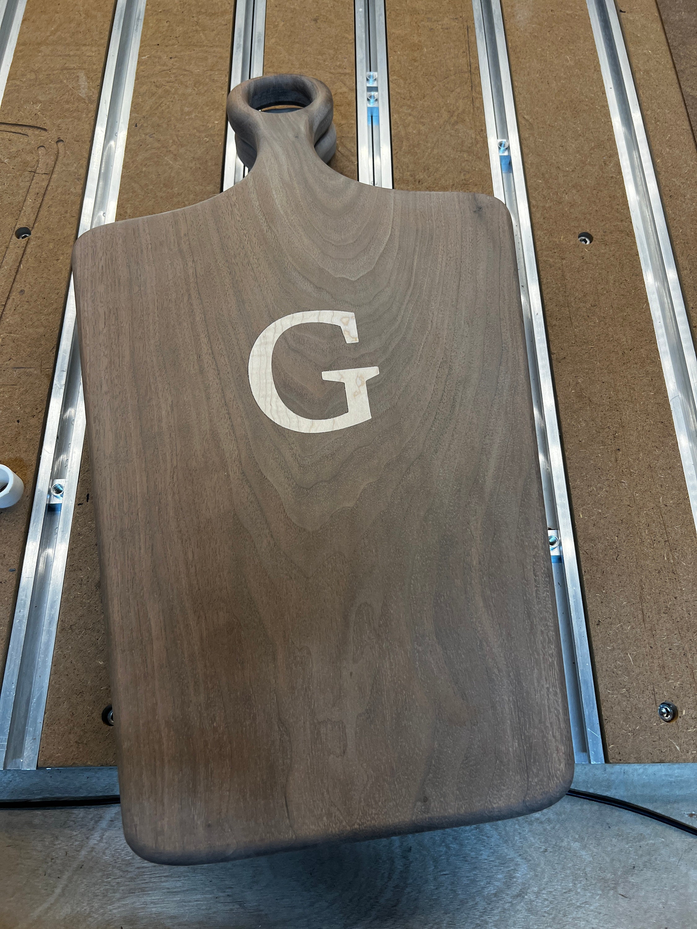 Digital CNC Charcuterie Board W/letter Inlay - Etsy