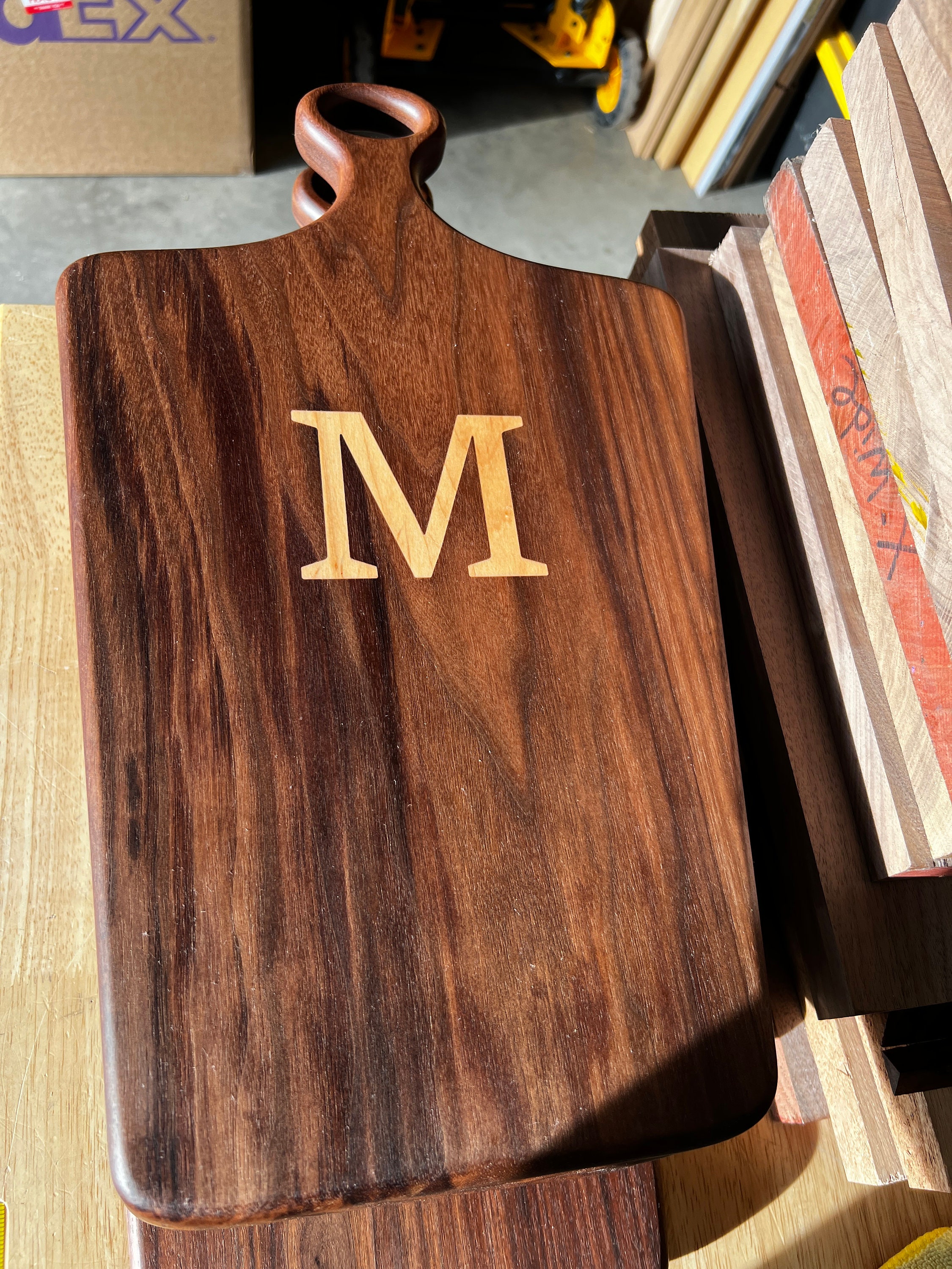 Digital CNC Charcuterie Board W/letter Inlay - Etsy