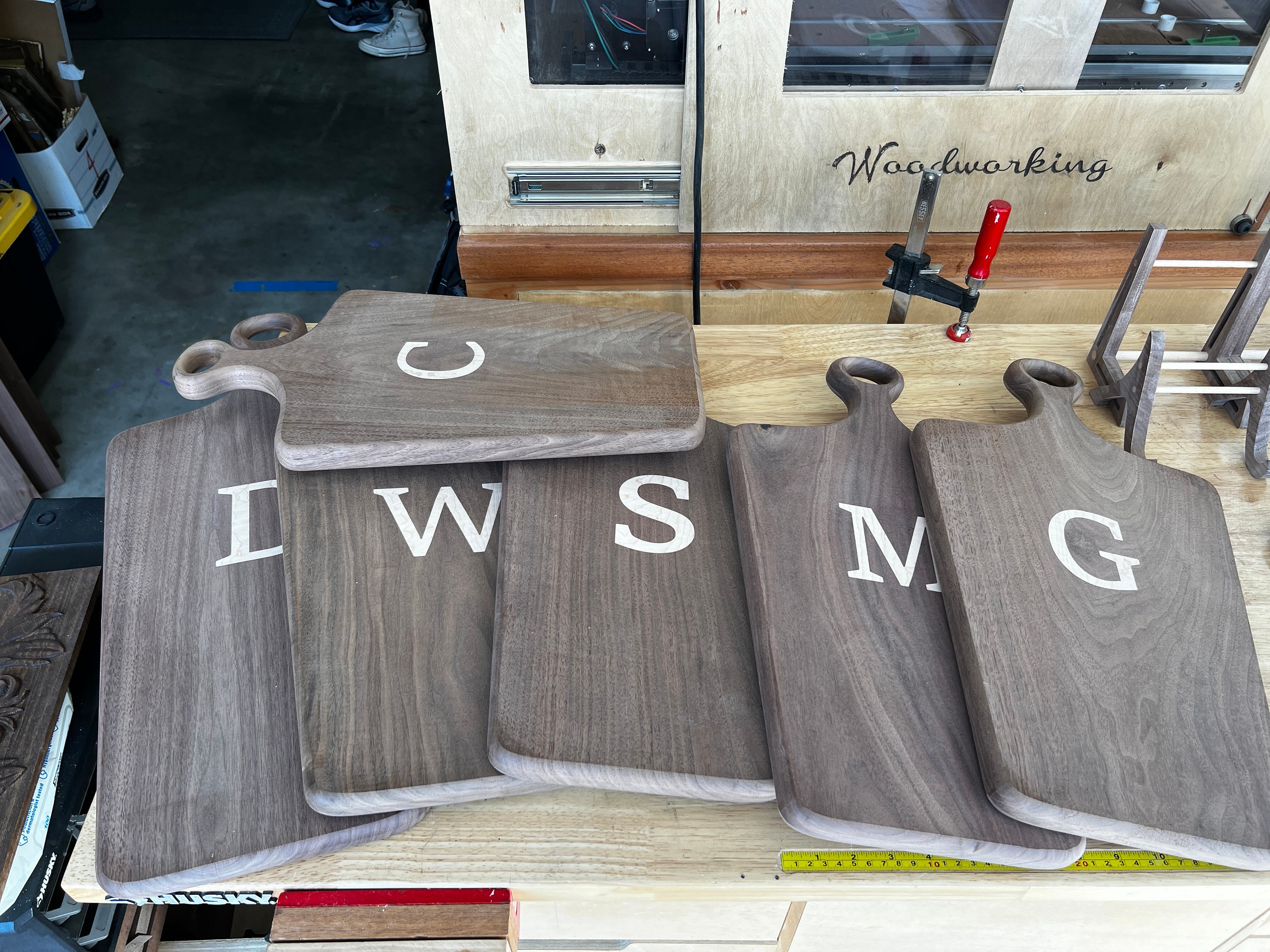 Digital CNC Charcuterie Board W/letter Inlay - Etsy