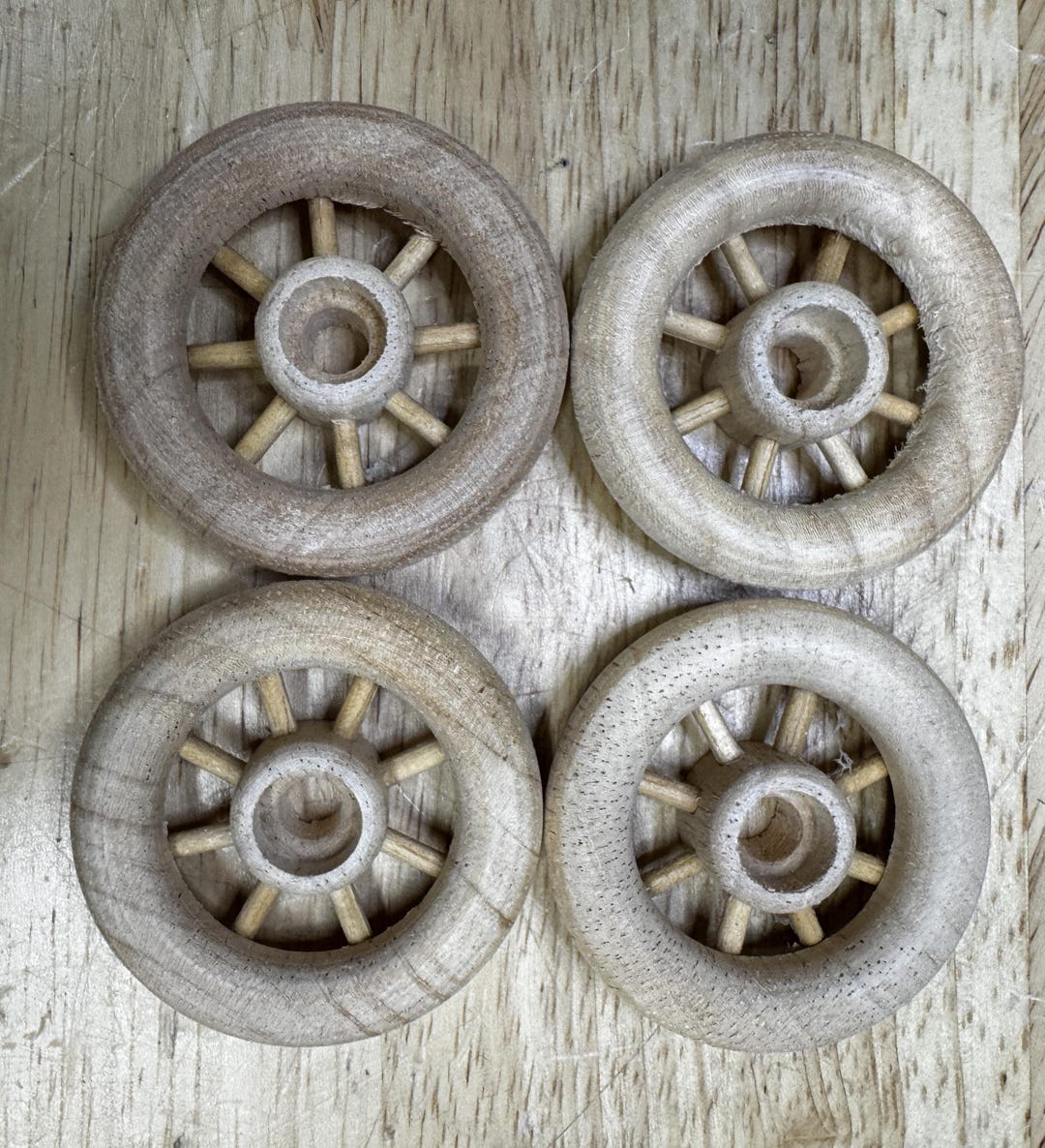 2 Inch Spoked Maple Wooden Hobby Wheel - Etsy