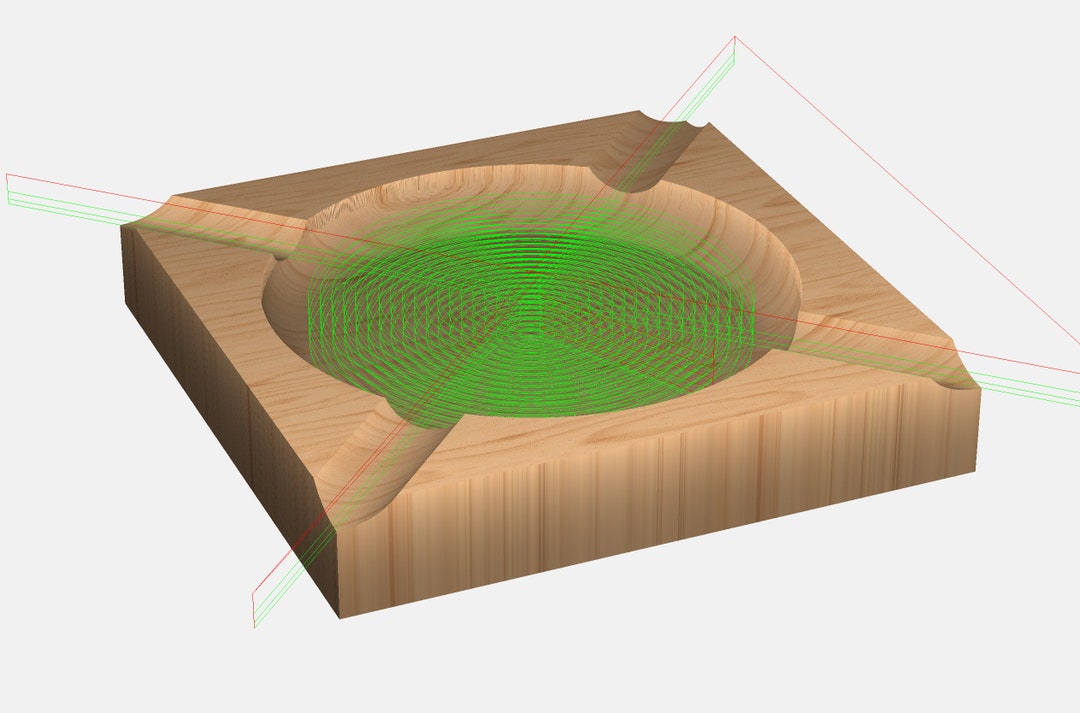 Digital CNC File Cigar Ashtray 4 Corners - Etsy