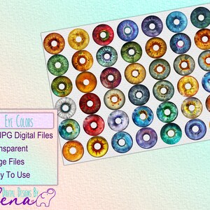 Eye Color Overlays: Digital Overlays for Photo Storytelling, Composite ...