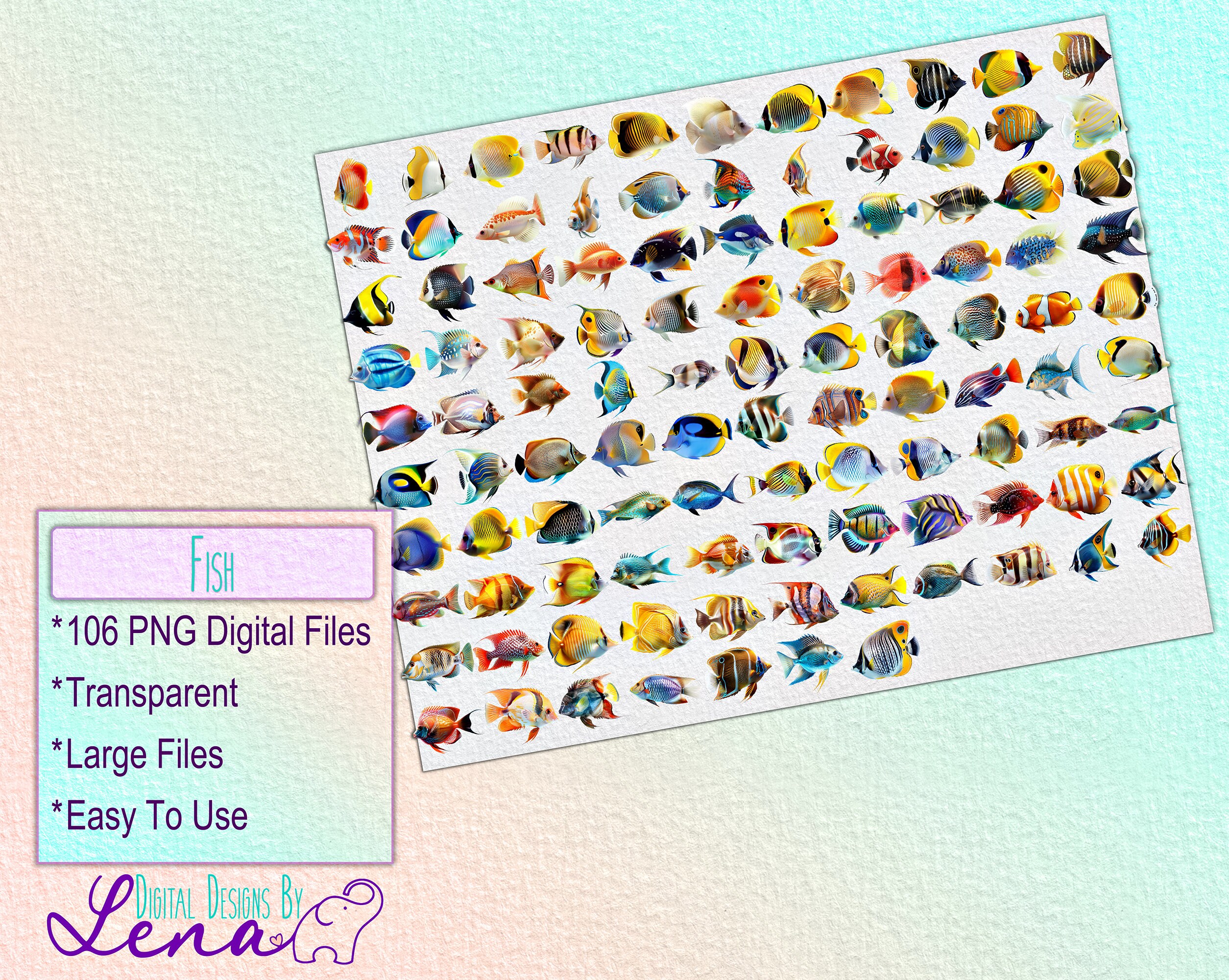 106 Fish Overlays: Digital Overlays for Photo Storytelling, Composite ...