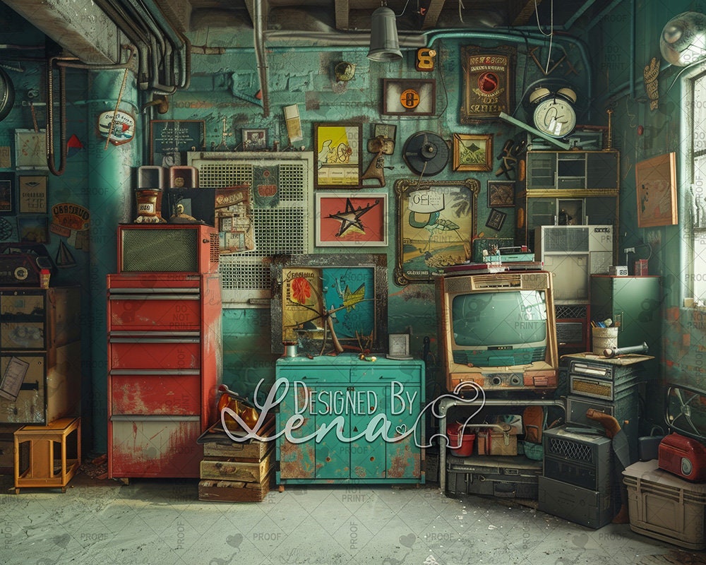 Mechanic Shop Digital Background, Bundle of 8, Composite Photography - Etsy