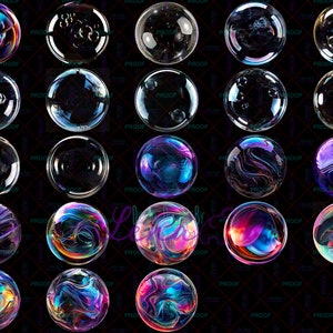 23 Realistic Bubble Overlays - Digital Download for Photo Editing ...