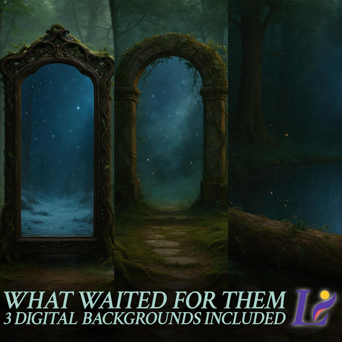 Fantasy Forest Mirror Backdrops, Enchanted Portrait Scenes, Magical ...