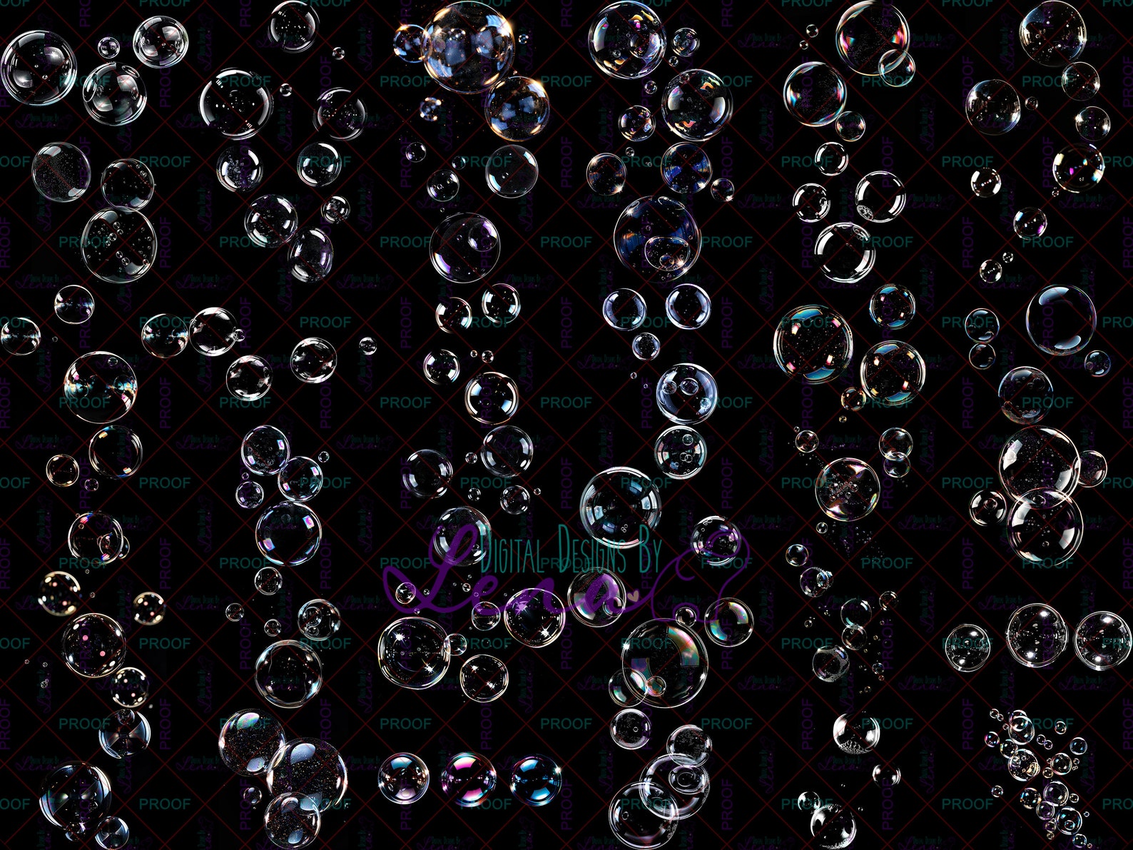 36 Realistic Bubble Overlays - Digital Download for Photo Editing ...