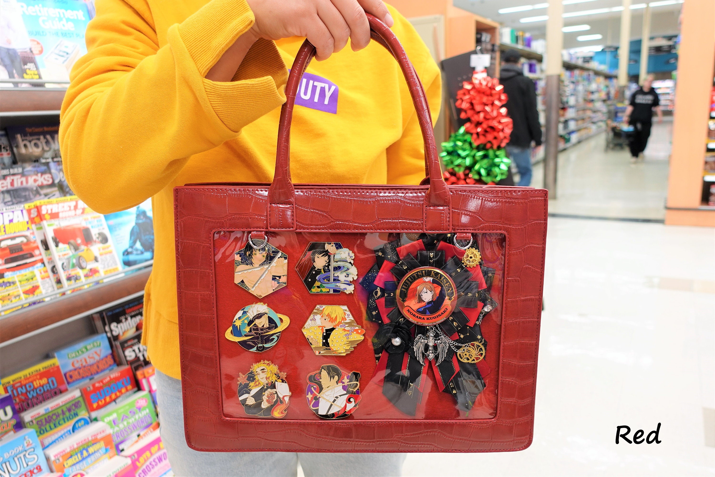 Large Ita Bagmulti Color Insertstote Bagpin Bagenamel Pin - Etsy