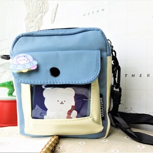 Mini Ita Crossbody Bag, Anime Pin Display Bag, Kawaii Window Purse ...