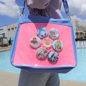 Kawaii Ita Tote Bag, Pins Collection Bag, Itabag With Insert, Large ...