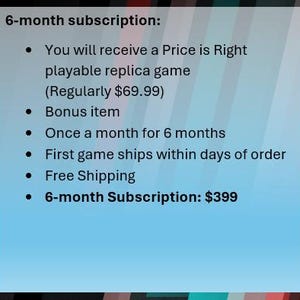 Price is Right Playable Miniatures Subscription Box by MAK'N Games ...