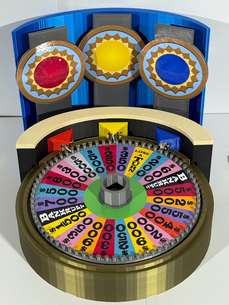 1987 Ultimate Wheel of Fortune Replica Set, Intro Music, Rotating ...