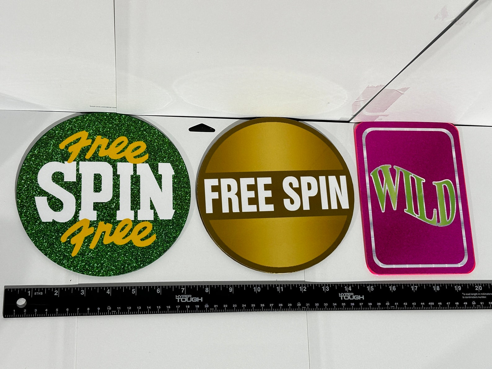 Wheel of Fortune Full-sized Replica Cards, Wild Card, Free Spin, and ...