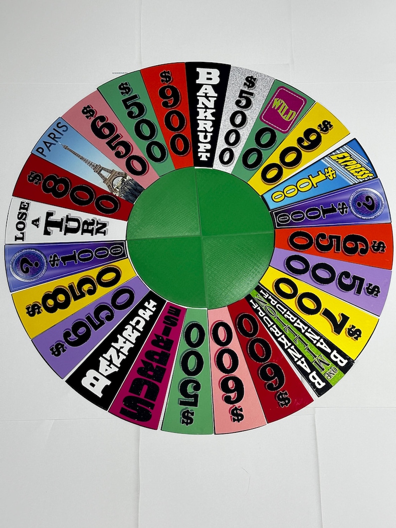 Wheel of Fortune - 9 Inch X 3.5 Inch - Wedges Https://www.facebook.com ...