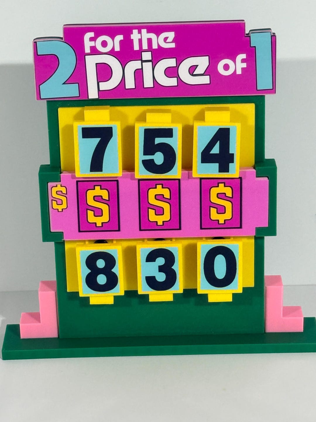 The Price is Right "2 for the Price of 1" - 8 in High X 7.5 in Wide X 1 ...