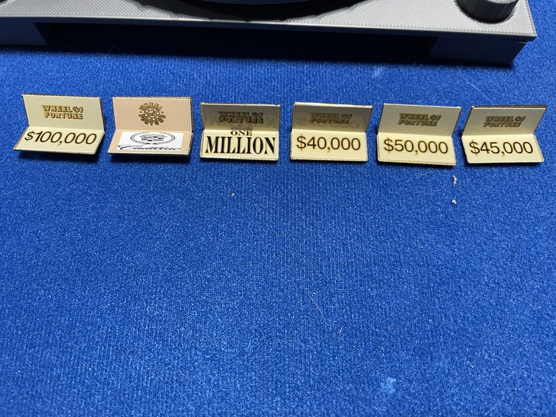 Wheel of Fortune BONUS ROUND Wheel Spinner - Wheel is 6.73 Inches ...