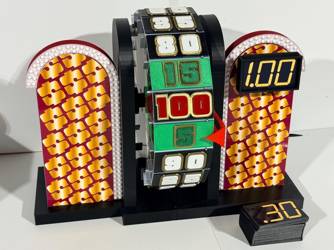 Price is Right Wheel 1978 and 1989 Version W/scoreboard- 7 in Tall X 9 ...