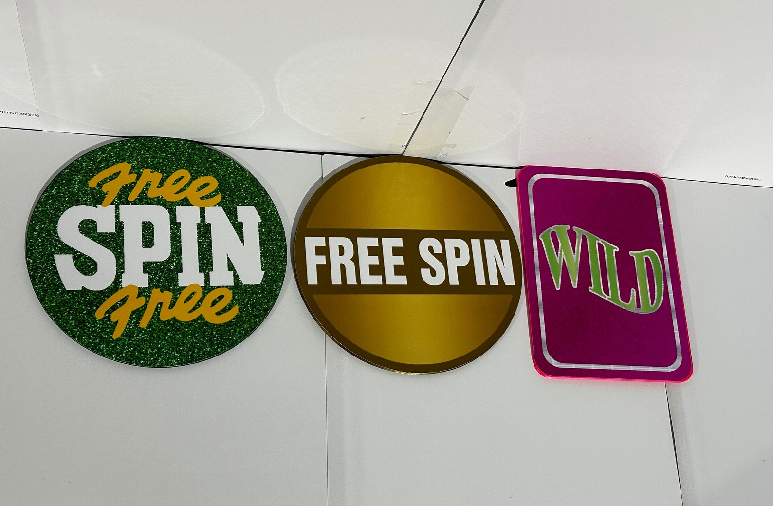 Wheel of Fortune Full-sized Replica Cards, Wild Card, Free Spin, and ...