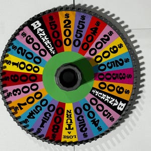 1990 Wheel of Fortune Replica Set - Puzzle Board, Ultimate Wheel, Bonus ...