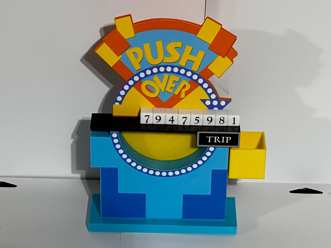 The Price is Right "push Over" Pricing Game - 8 Inches High X 6 Inches ...