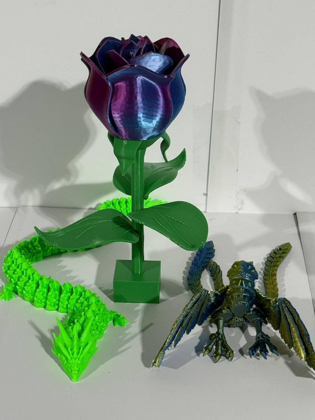3D Printed Rose Flower, Phoenix, And/or Dragon - Etsy