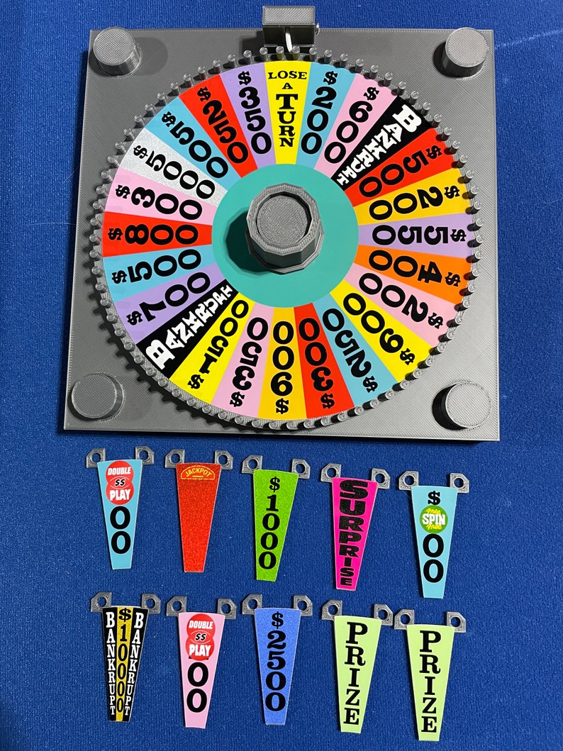 80s 90s Era Wheel of Fortune Board Game Wheel Spinner - Etsy
