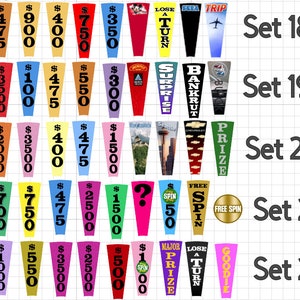 Wheel of Fortune - Wheel Wedges (2 Inches Long) to Go With Wheel-of ...