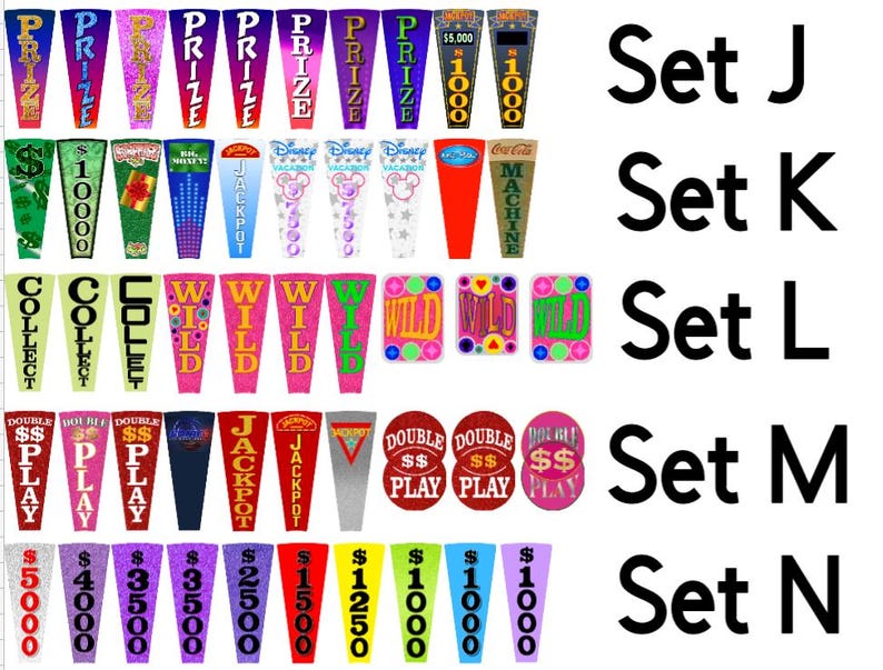 Wheel of Fortune - Wheel Wedges (2 Inches Long) to Go With Wheel-of ...