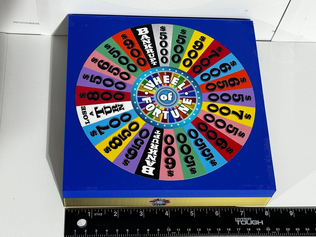 Wheel of Fortune Wheel Storage Box - Box is Roughly 8 Inches X 8 Inches ...