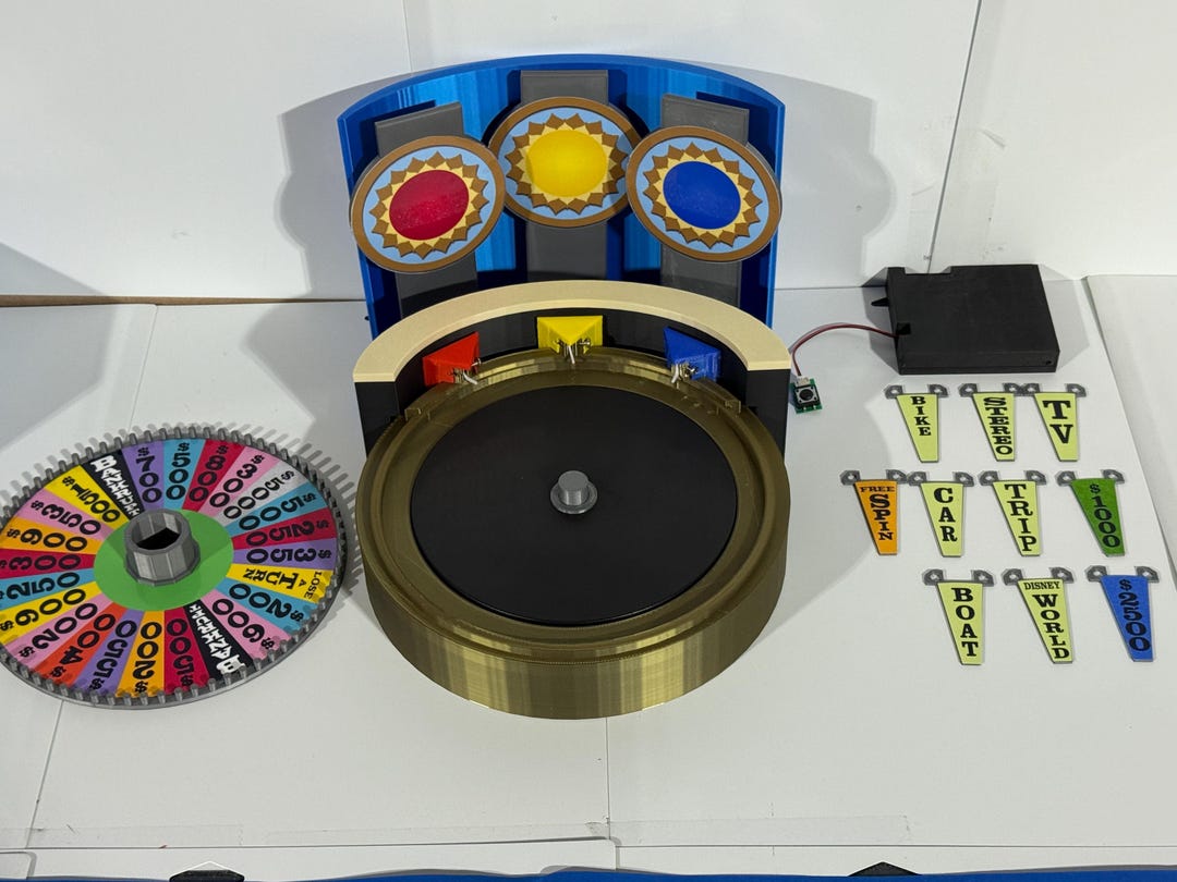 1987 Ultimate Wheel of Fortune Replica Set, Intro Music, Rotating ...