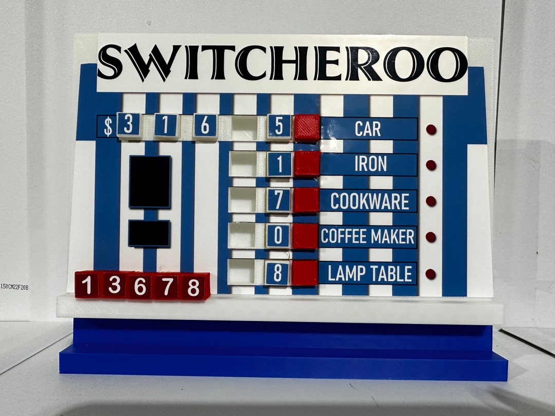 The Price is Right "switcheroo" Pricing Game - 7 Inches Long X 5.5 ...