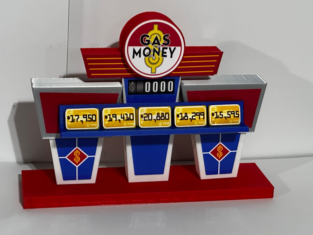 Price is Right "gas Money" Pricing Game - 8 In. High X 6 In. Wide X 2 ...