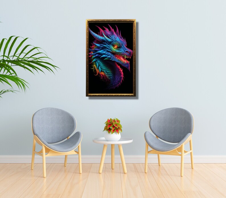 Colorful Dragon Head - Etsy