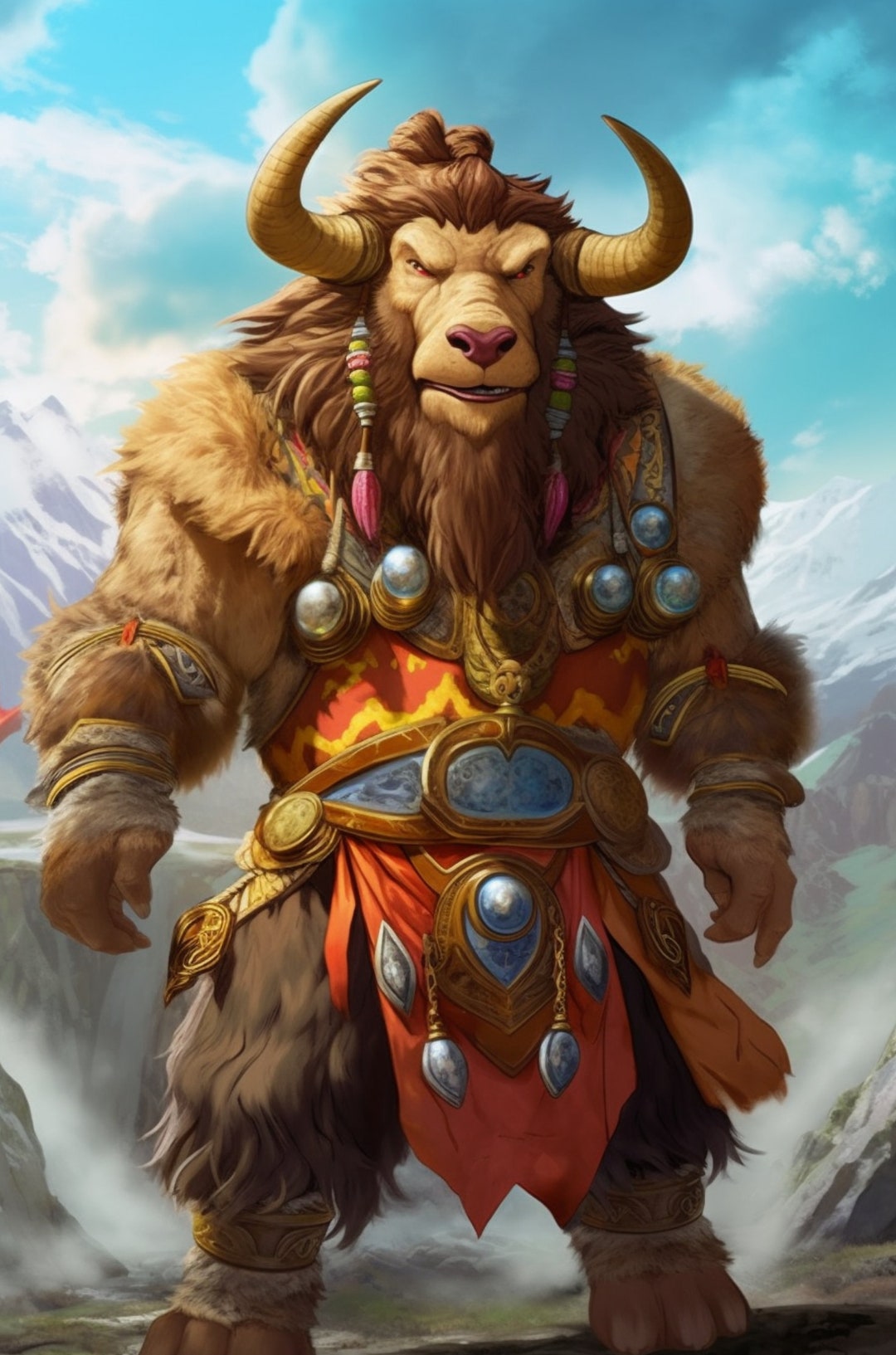 Brawny Minotaur - Etsy