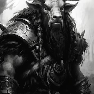 Savage Minotaur - Etsy
