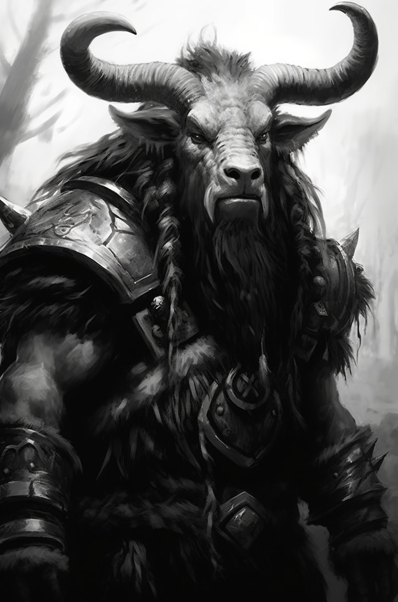 Savage Minotaur - Etsy