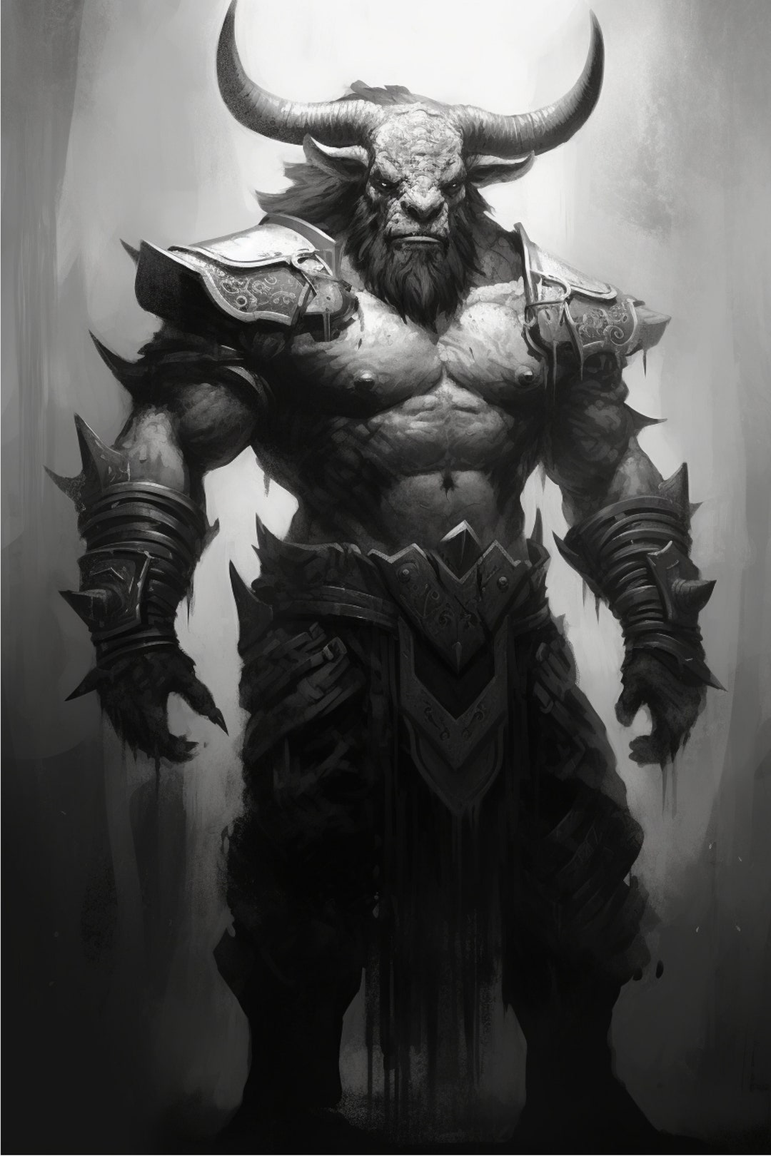 The Powerful Minotaur - Etsy