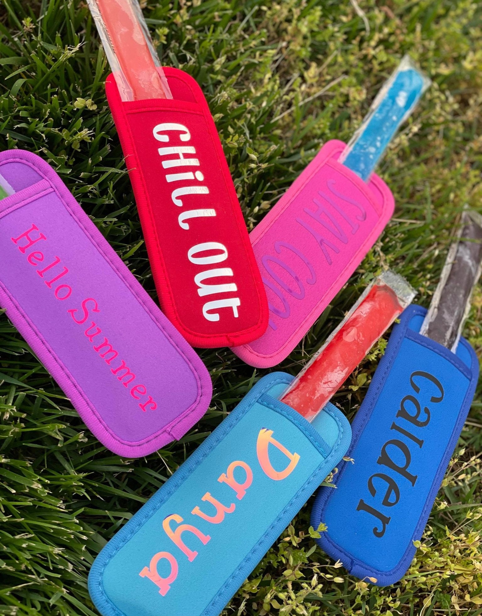 Popsicle Holders, Custom Party Favors, Ice Pop Sleeve, Treat Bag Favor ...